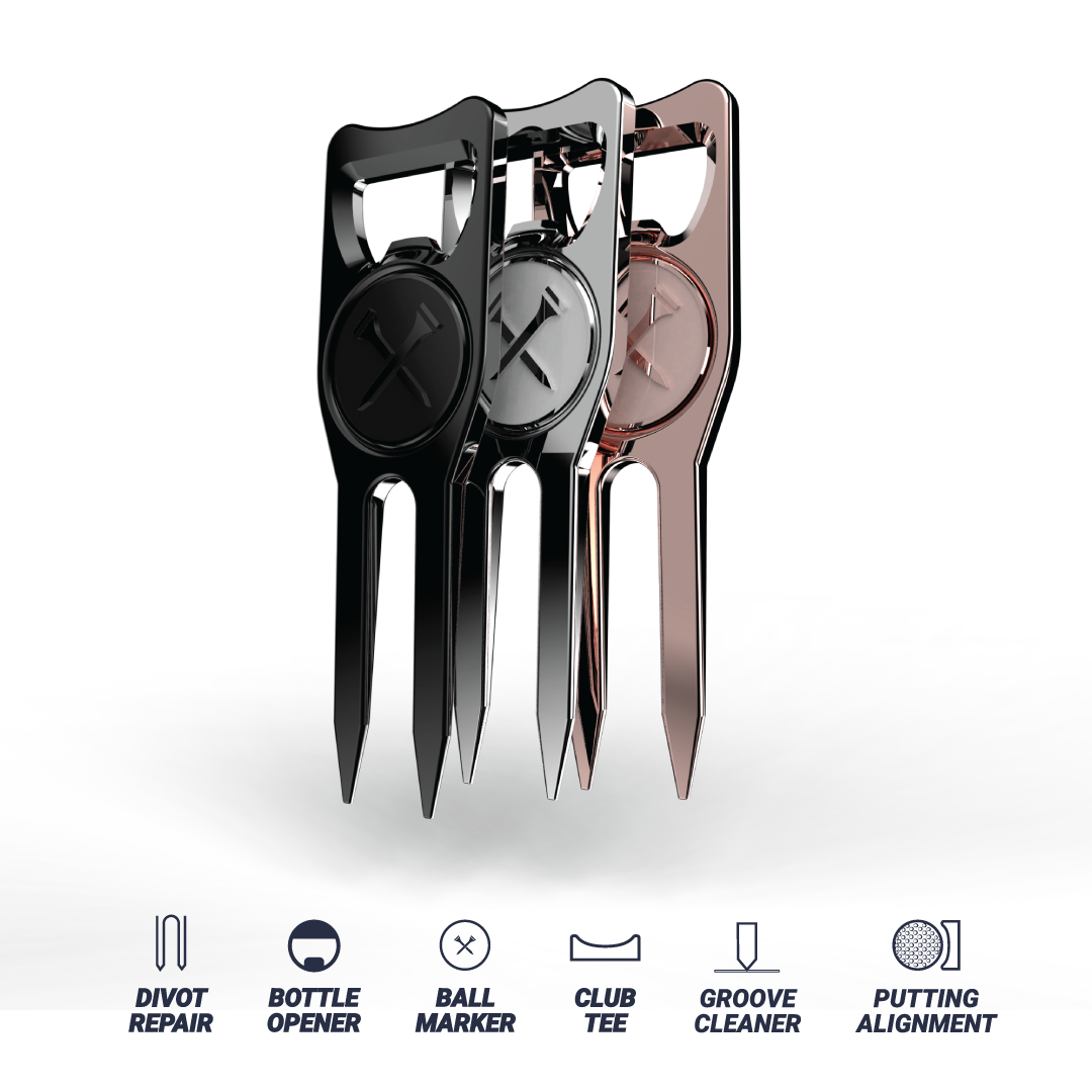 6-in-1 Premium Golf Divot Repair Tool & Ball Marker – Blue Tees Golf UK